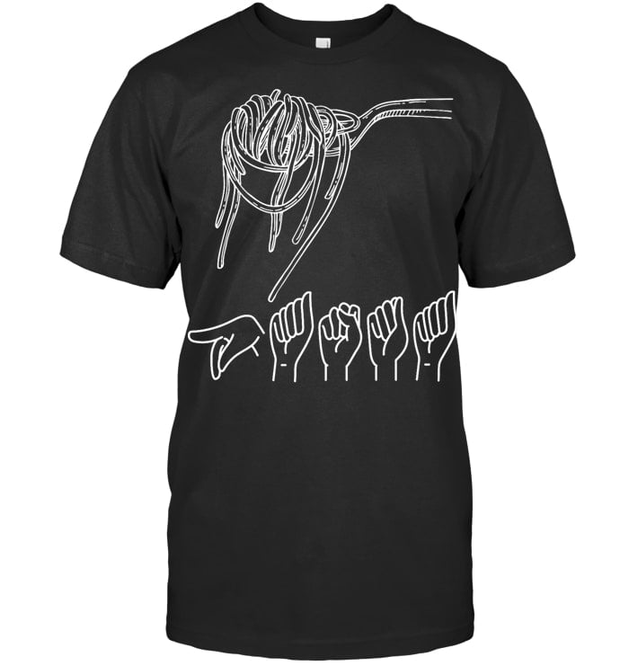 Pasta Asl Italian Pasta American Sign Language Italian Food Premium ...