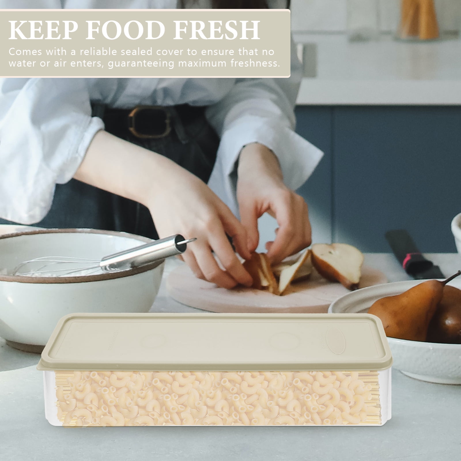 Pasta Containers For Pantry,12 Pcs Pasta Storage Containers with Lid ...