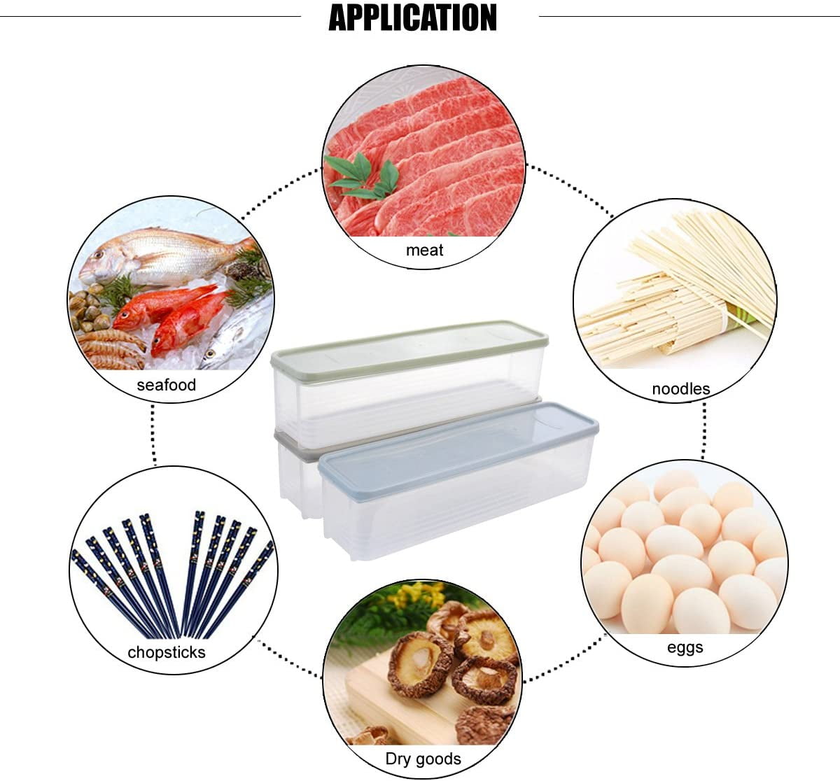 Pasta Containers Storage, Clear Spaghetti Storage Container Organizer ...