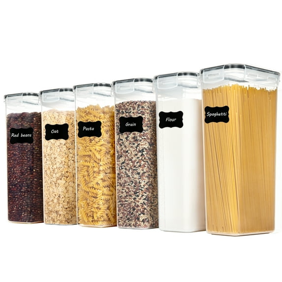 Vtopmart Airtight Food Storage Containers with Lids, 6PCS Plastic ...