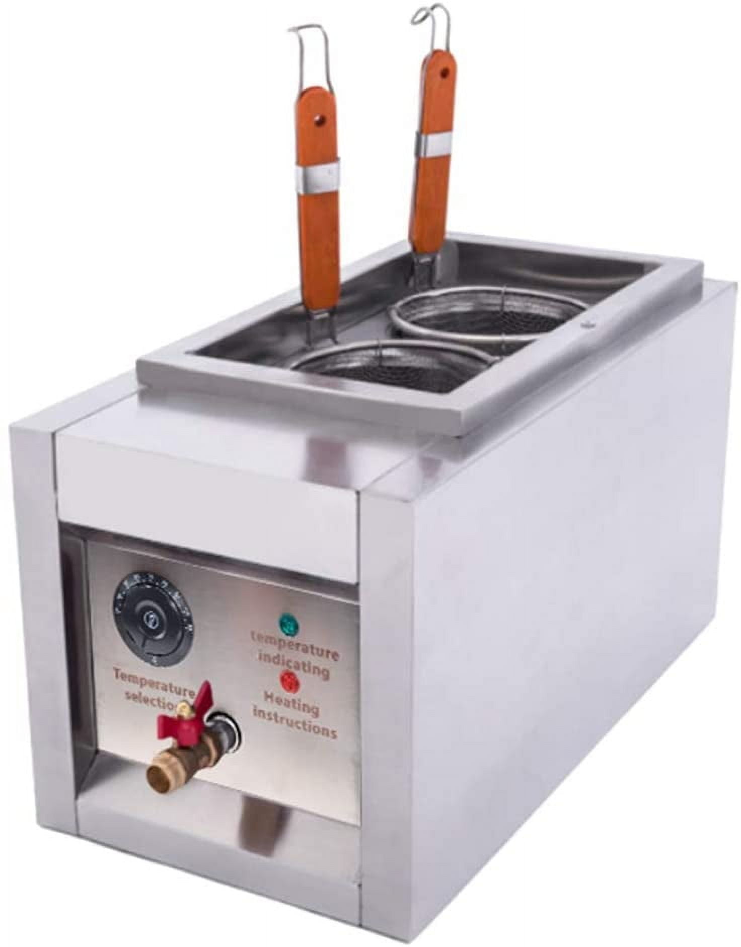 Pasta Cooker 2 Holes Electric Noodle Cooking Machine with 2 Baskets 8L ...