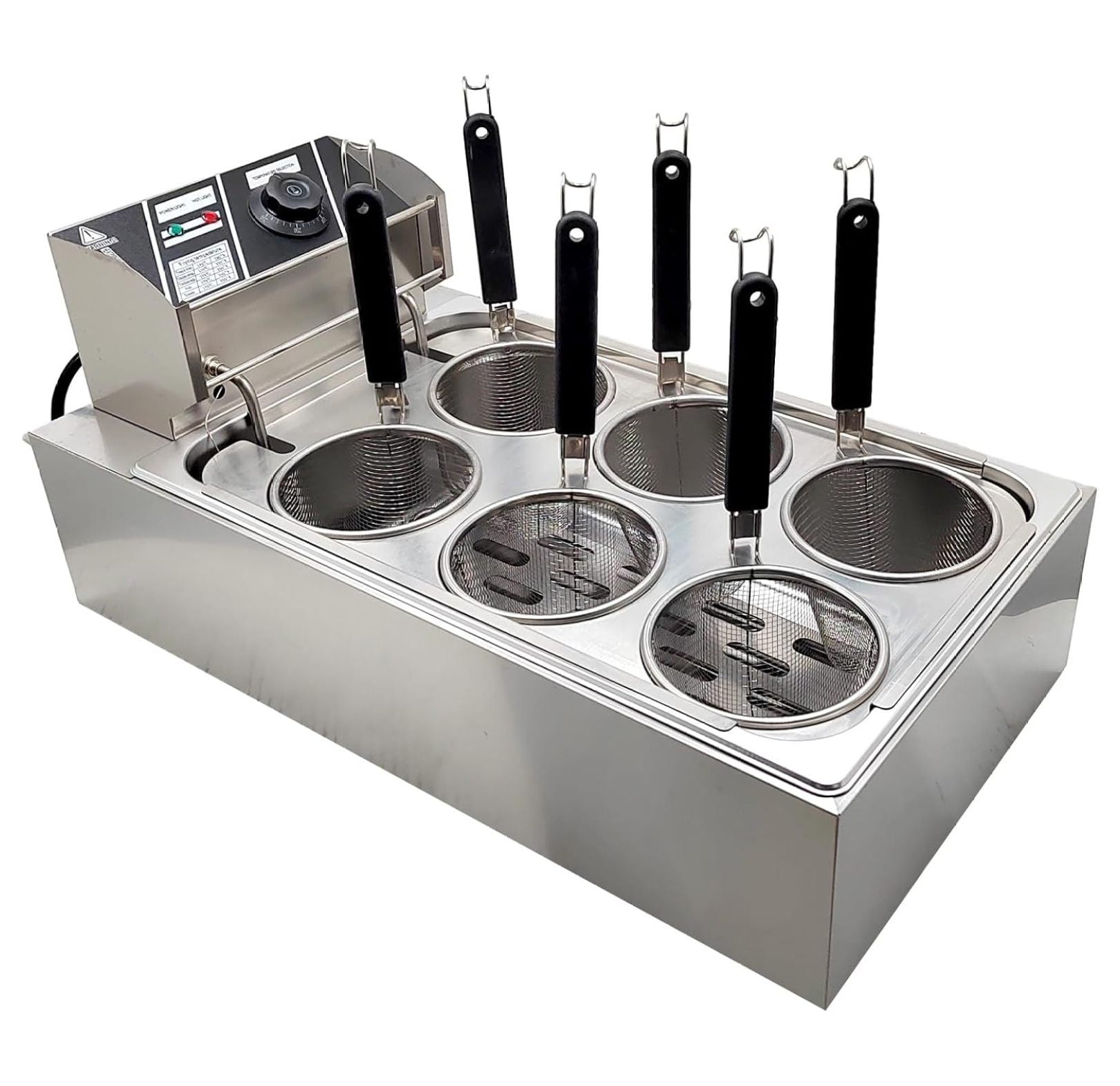 Pasta Cooker,6-Holes 1500W Electric Pasta Cooking Stove - Stainless ...