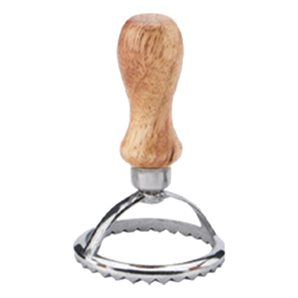 Pasta Cutter | Biscuit Mold with Wooden Handle and Fluted Edge ...