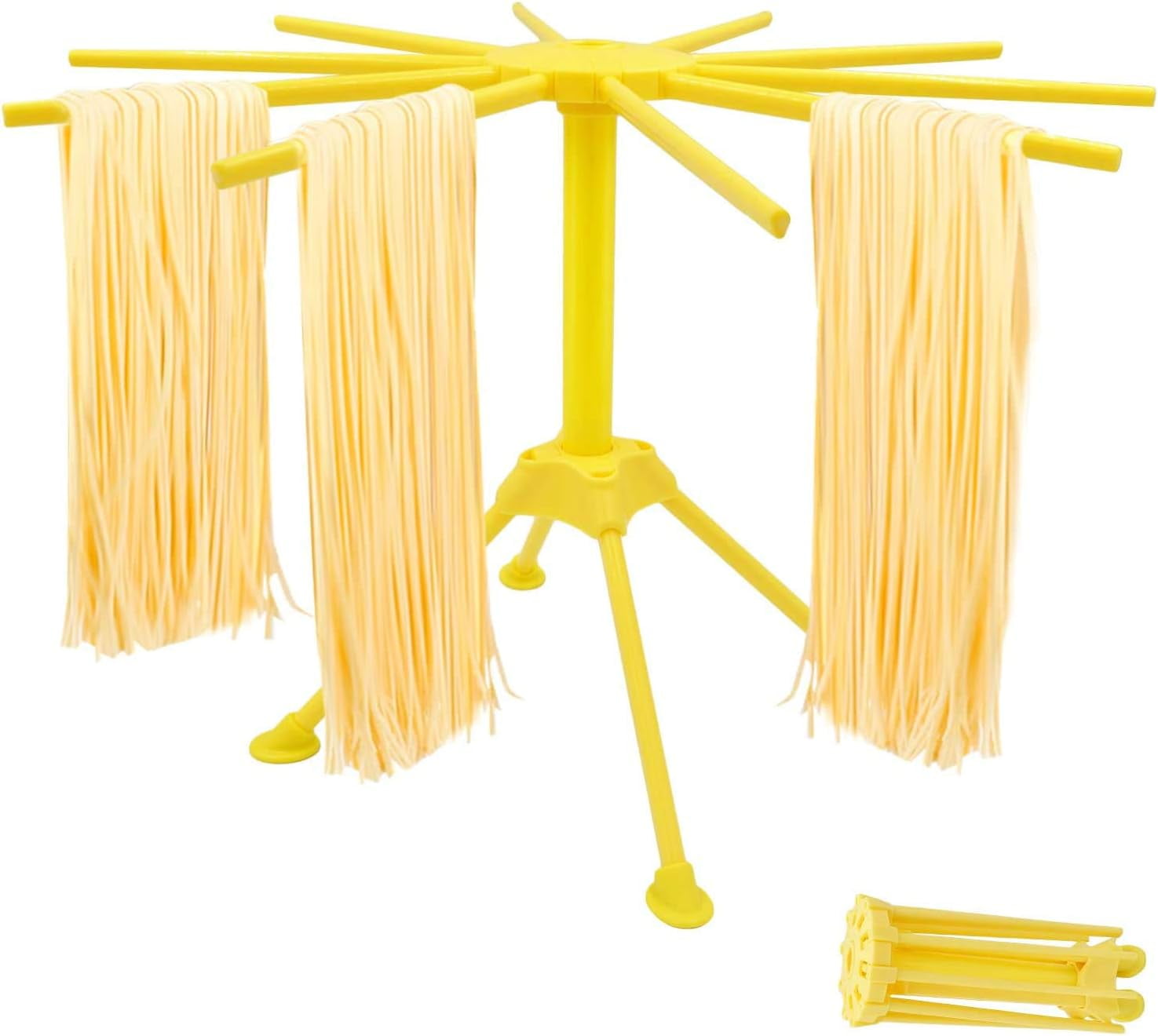 Pasta Drying Rack Collapsible Pasta Rack with 10 Bar Handles Drying ...