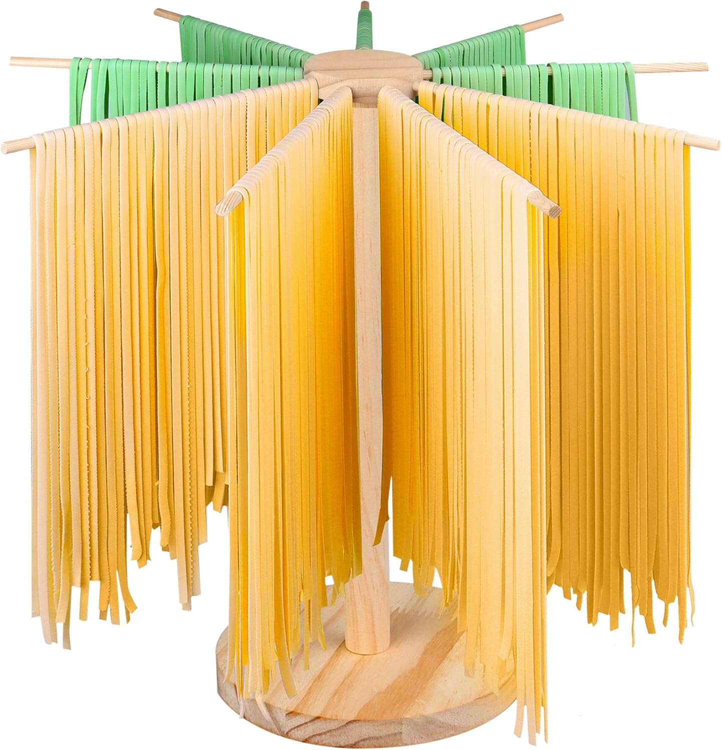 Pasta Drying Rack, Large Wood Pasta Rack Drying Collapsible for Easy ...