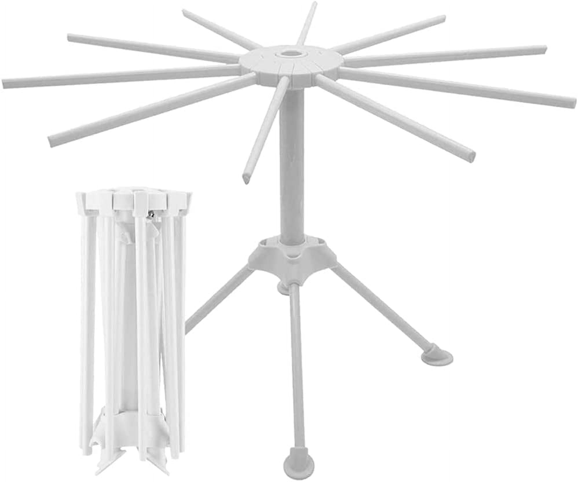 Pasta Drying Rack Noodle Stand with 10 Bar Handles Collapsible ...
