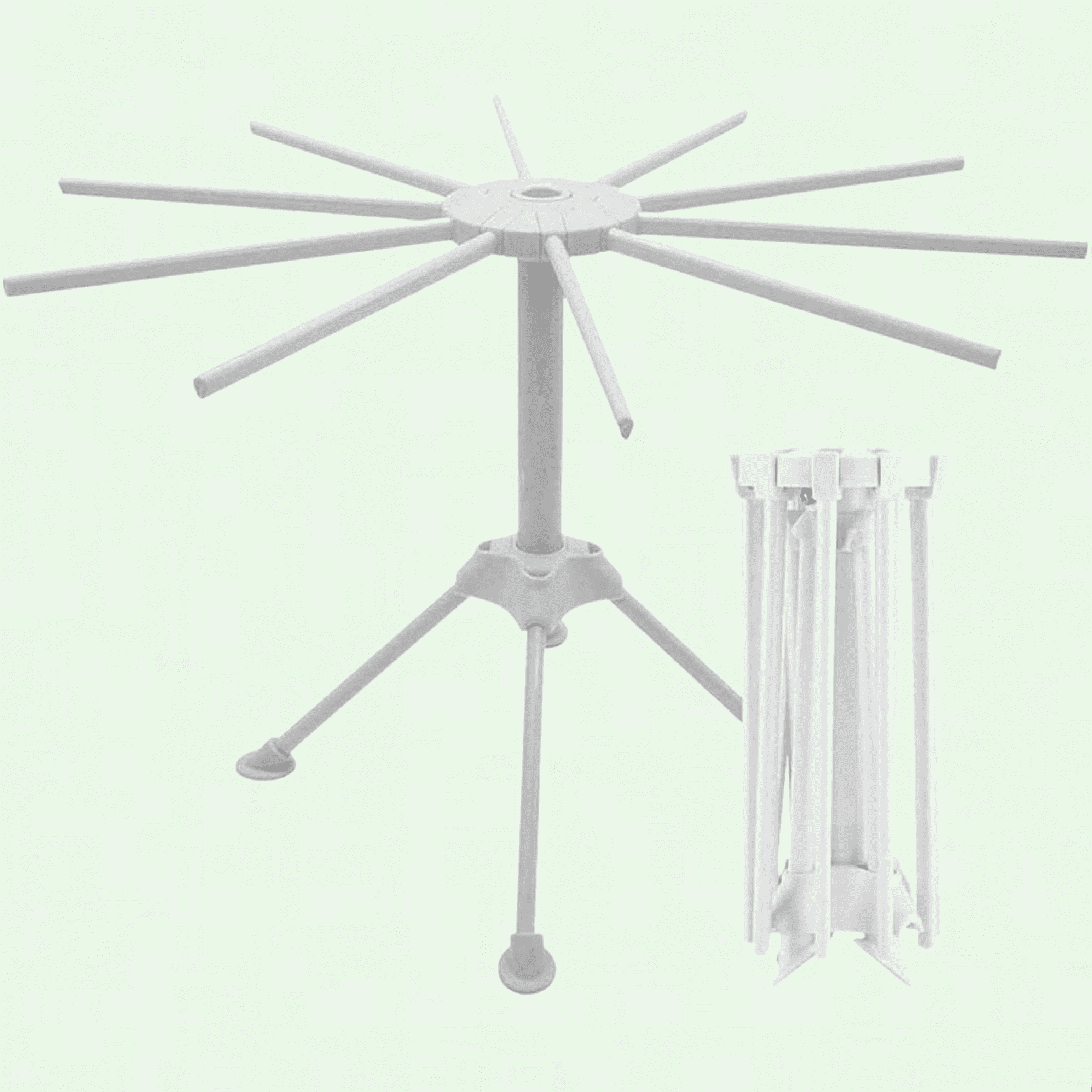 Collapsible Pasta Drying Rack with 10 Bar Handles, Easy Storage and ...