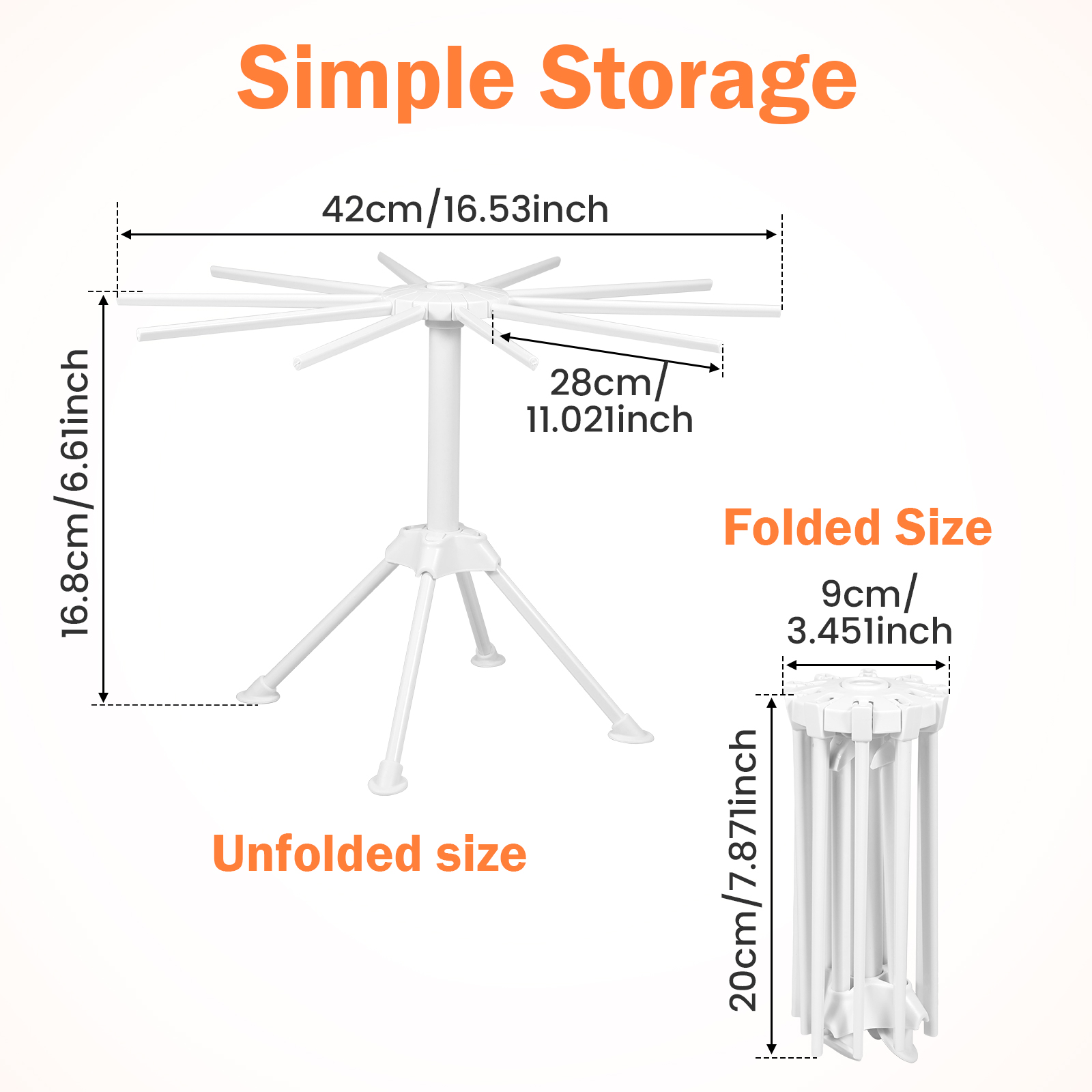 Pasta Drying Rack Pasta Rack Collapsible Spaghetti Stand Dryer Noodle ...
