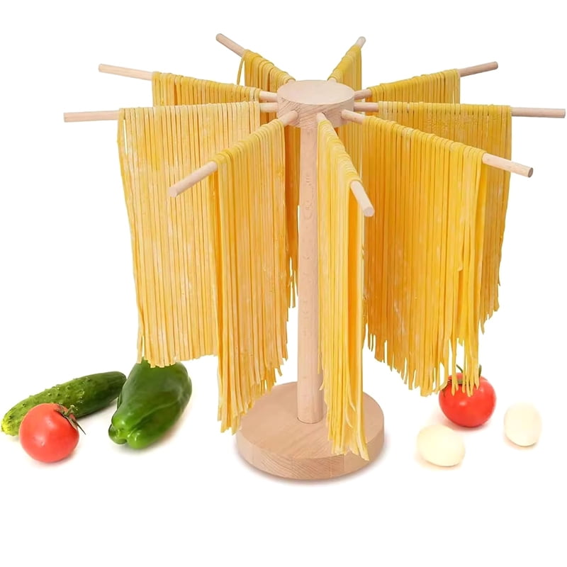 Pasta Drying Rack Wooden Spaghetti Dryer Stand Noodles Drying Holder ...
