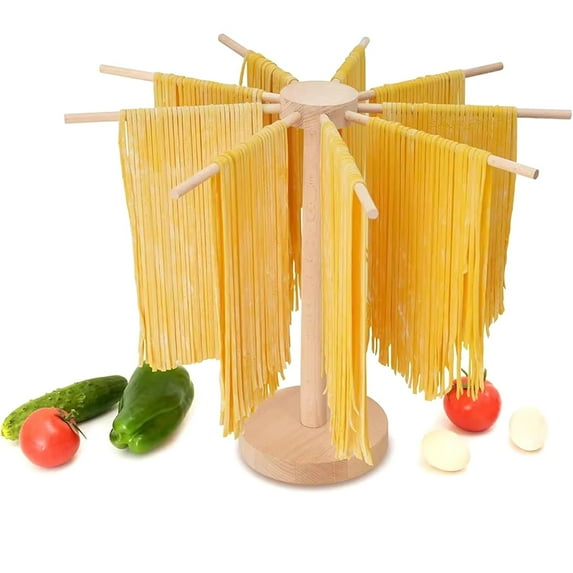 Pasta Drying Rack Wooden Spaghetti Dryer Stand Noodles Drying Holder ...