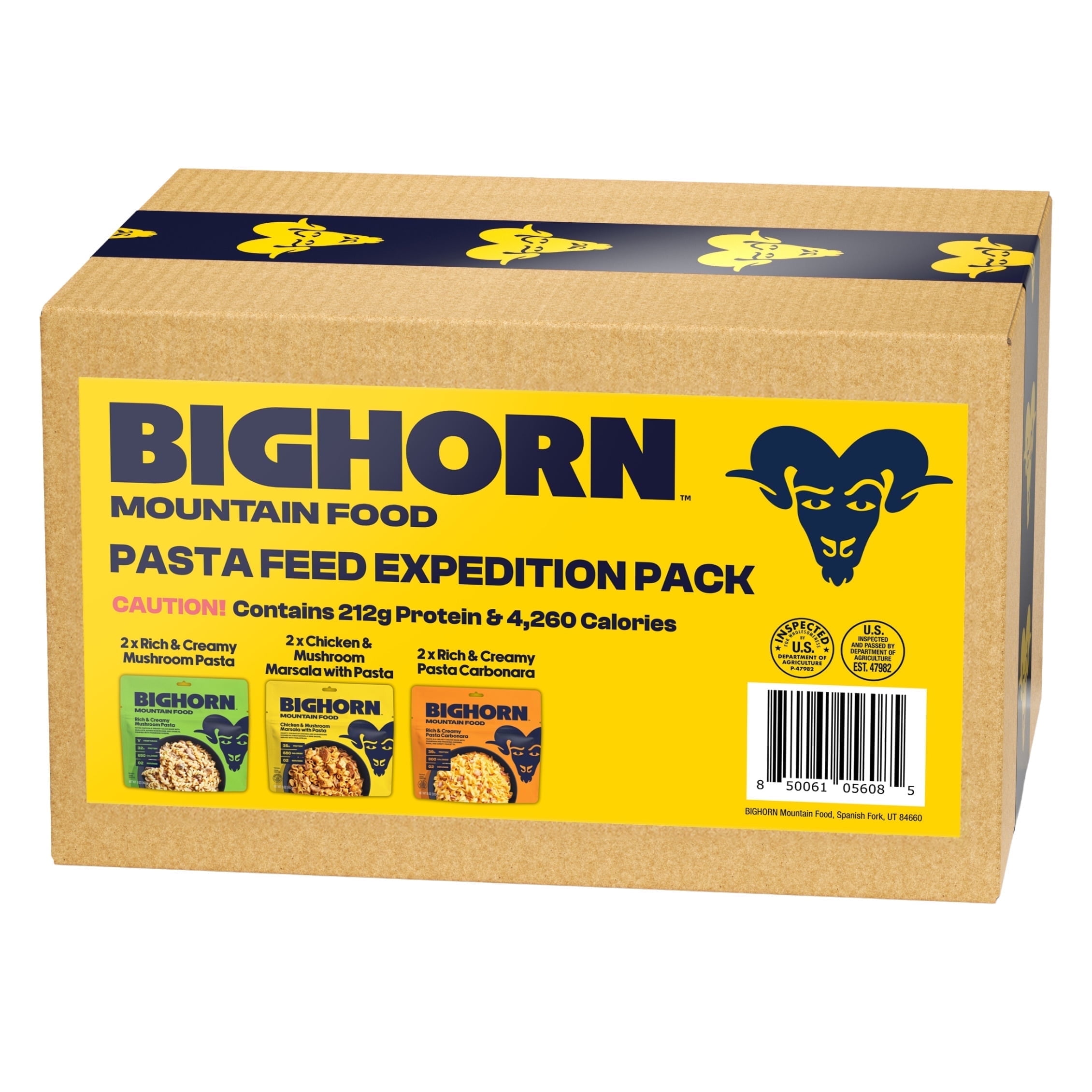 Pasta Feed Expedition Pack, Freeze Dried Backpacking Meals, 6 pouches ...