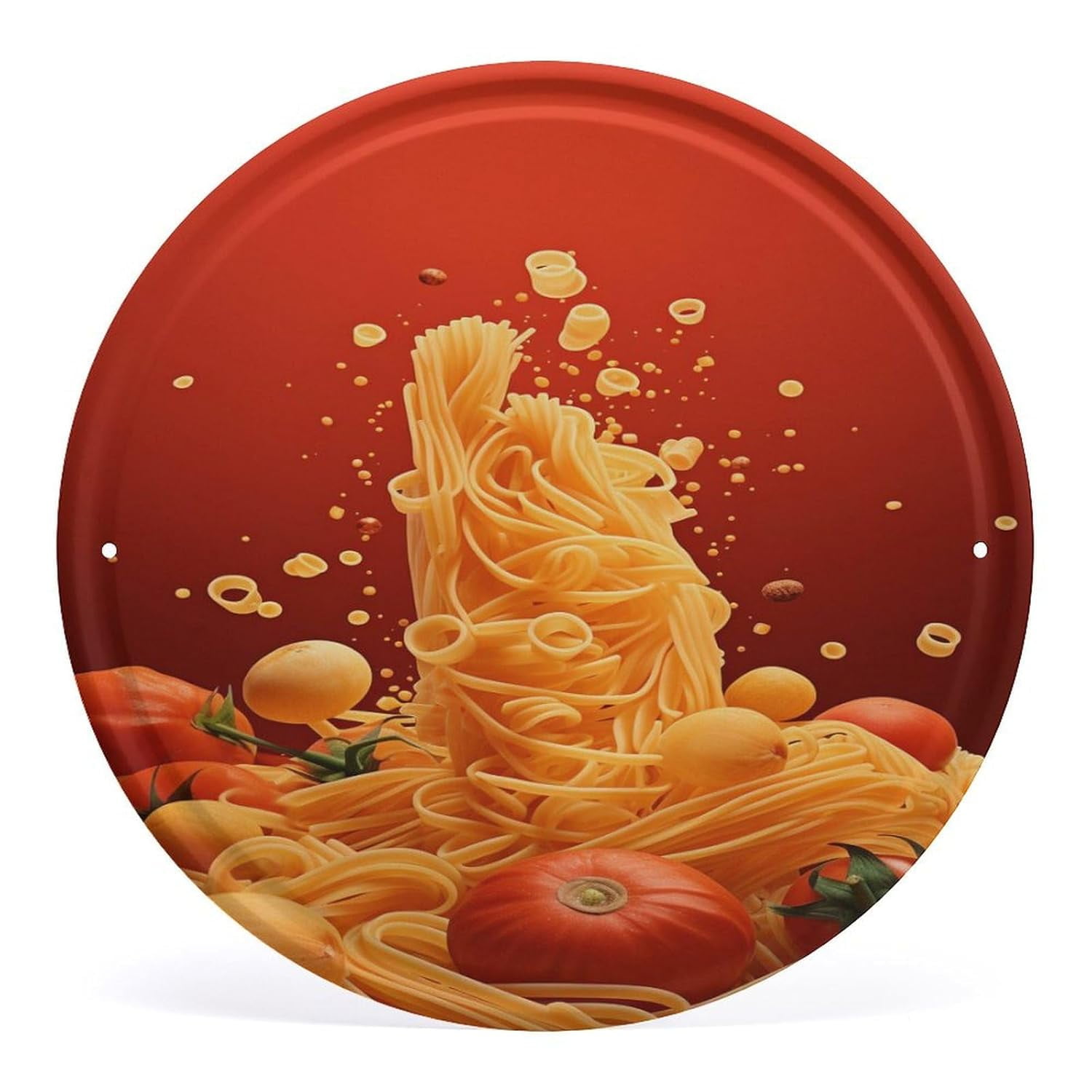 Pasta Food Round Tin Sign Italy Noodles Metal Poster Plaque Art Signs ...