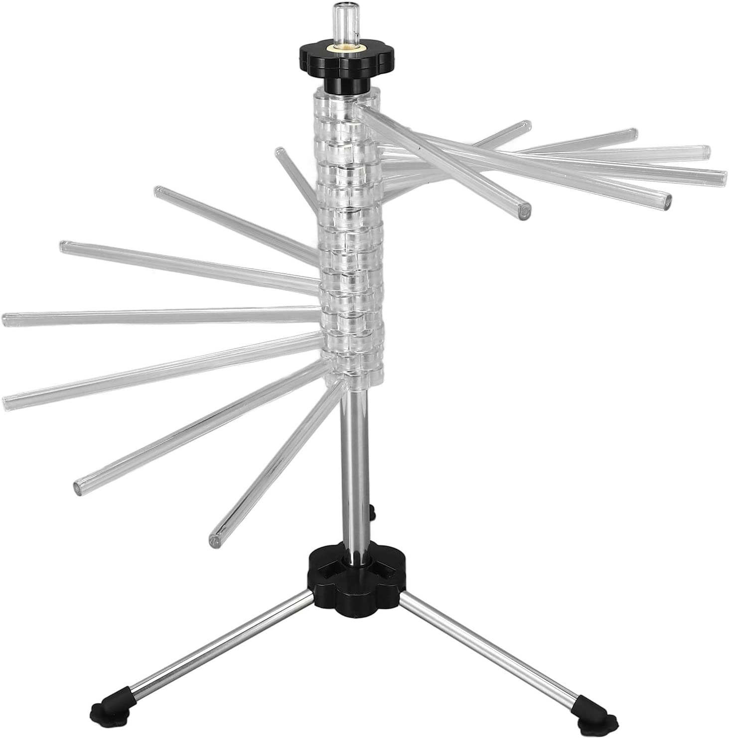 Pasta Hanging Rack, Transparent Rod Collapsible Noodle Rack Stainless ...