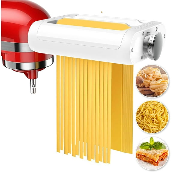 Pasta Maker 3-in-1 Attachment for Stand Mixers Including Fettuccine and ...