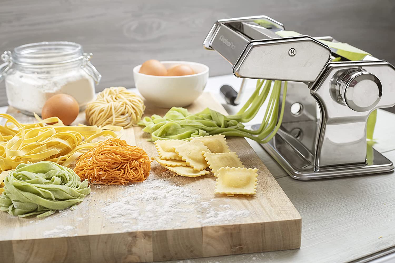 Pasta Maker Accessory Set- 5 Different Attachments - Compatible w Atlas ...