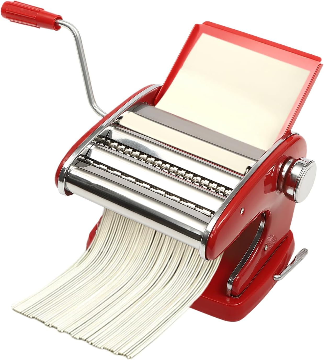Pasta Maker Machine-6 Adjustable Thickness Settings, Adjustable Clamp ...