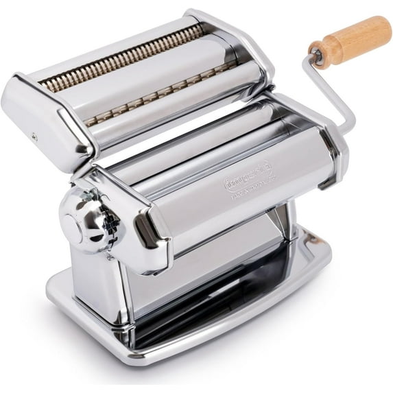 Pasta Maker Machine- Made in Italy Heavy Duty Steel Construction Easy ...