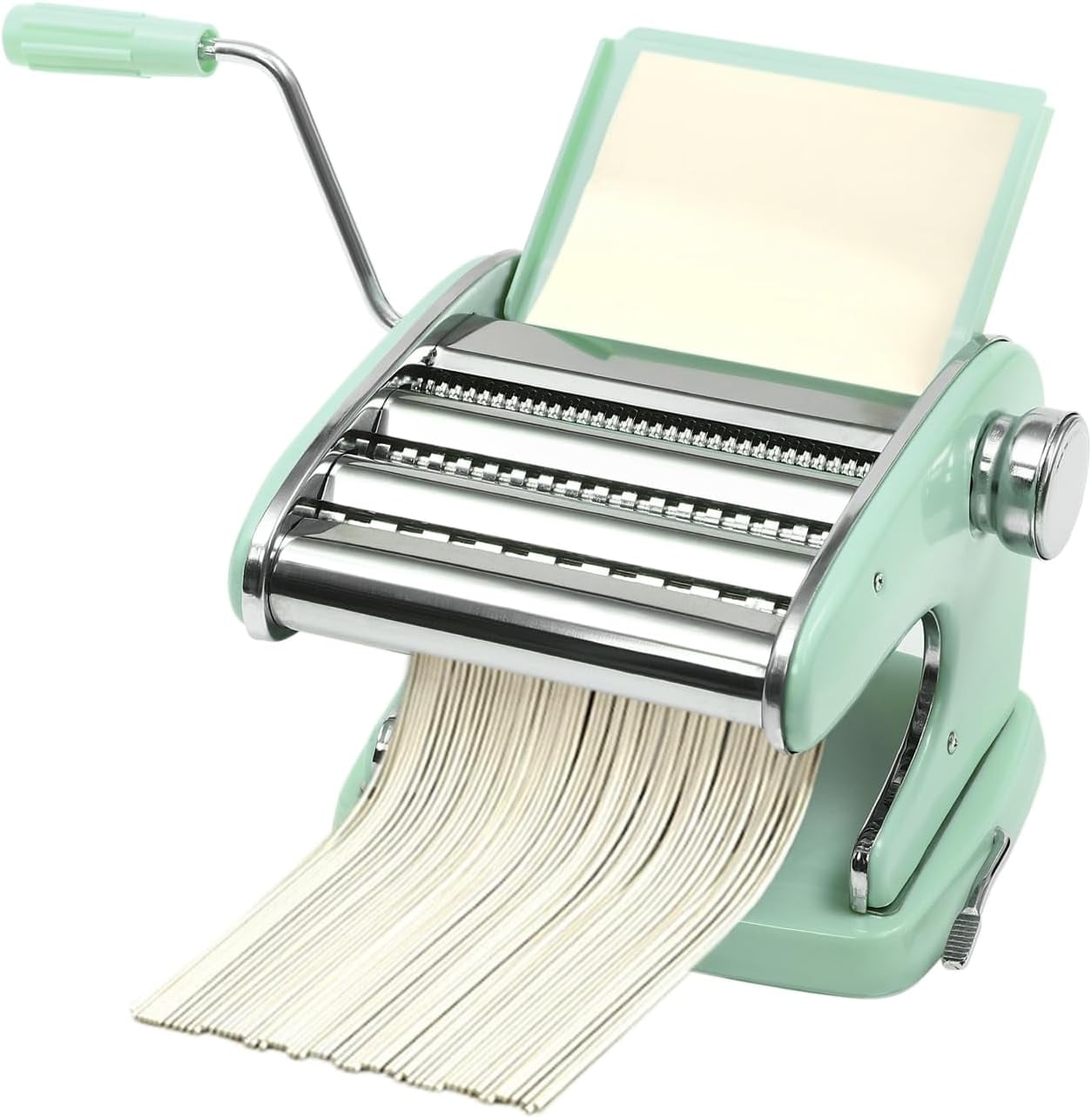 Pasta Maker Machine, Manual Noodle Maker Machine 6 Adjustable Thickness ...