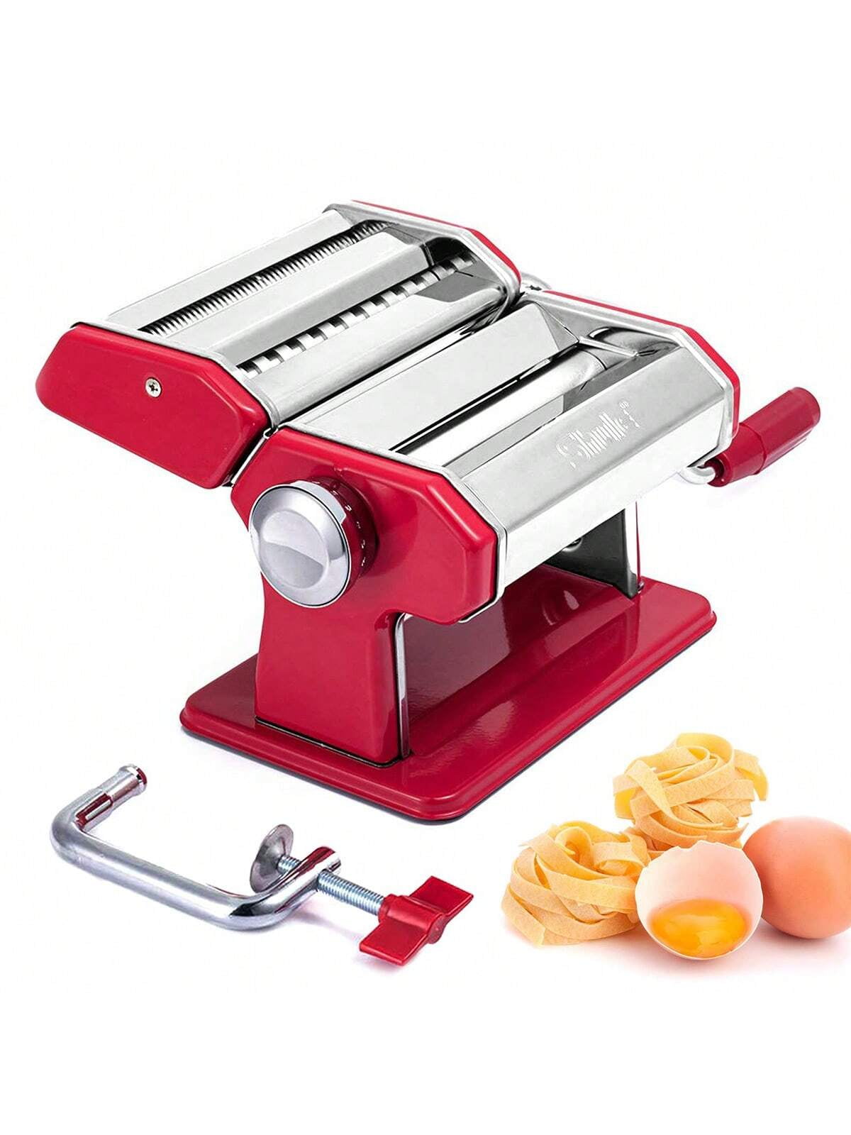 Pasta Maker Machine Stainless Steel Manual Noodle Makers Include Pasta ...