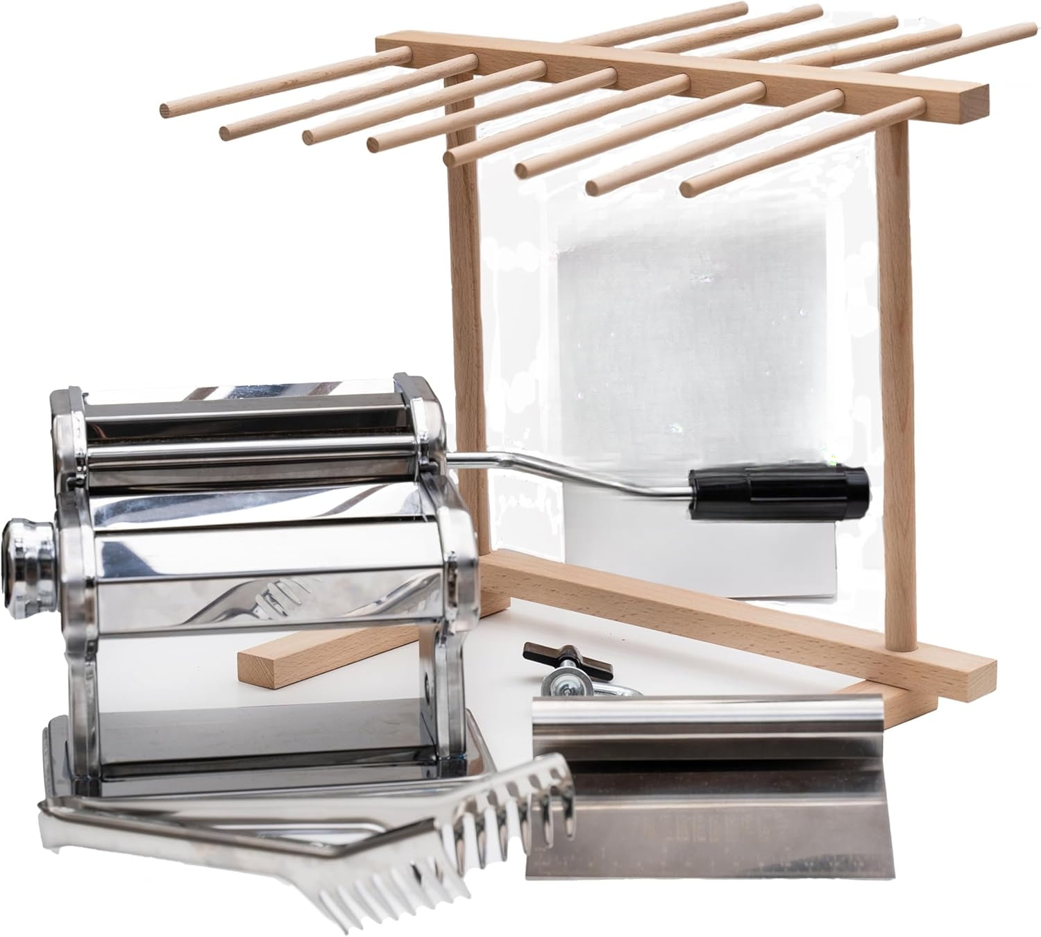 Pasta Making Tool Set Pasa Drying Rack, Pasta Tongs, Ravioli Stamp ...