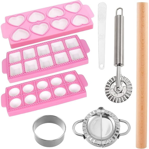 Pasta Making Tools,13PCS Wood Pasta Making Kit with Pasta Rolling Pin ...