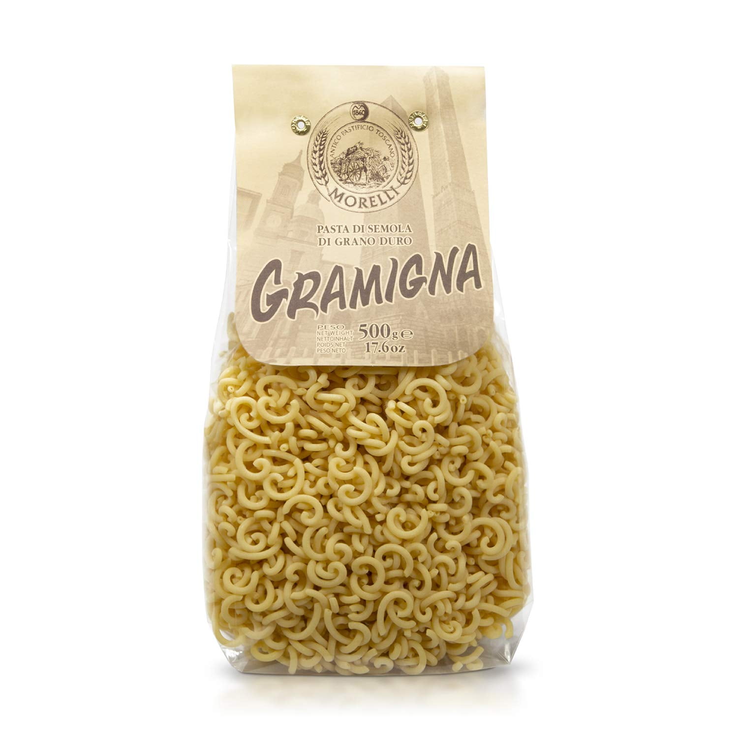 Pasta Morelli Gramigna Pasta Made in Italy with Durum Wheat Semolina ...