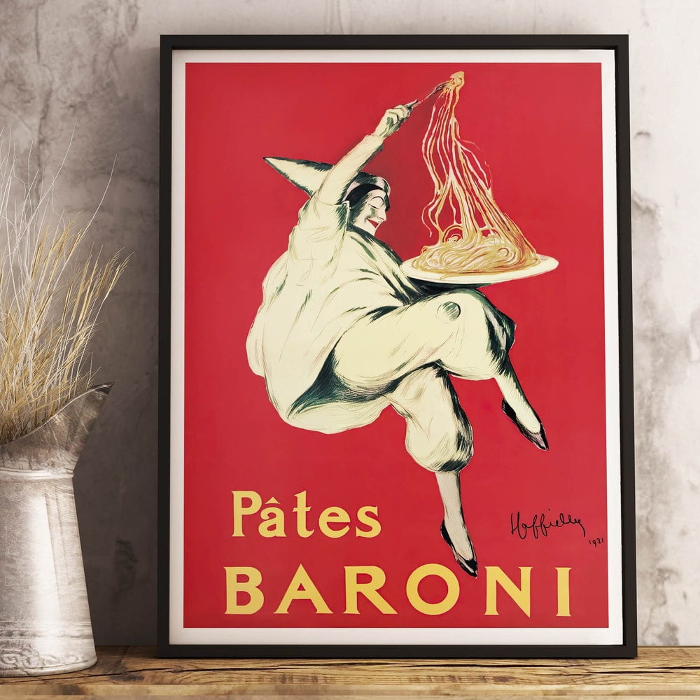 Pasta Pates Baroni Vintage Food&Drink Poster, 1921, Leonetto Cappiello ...