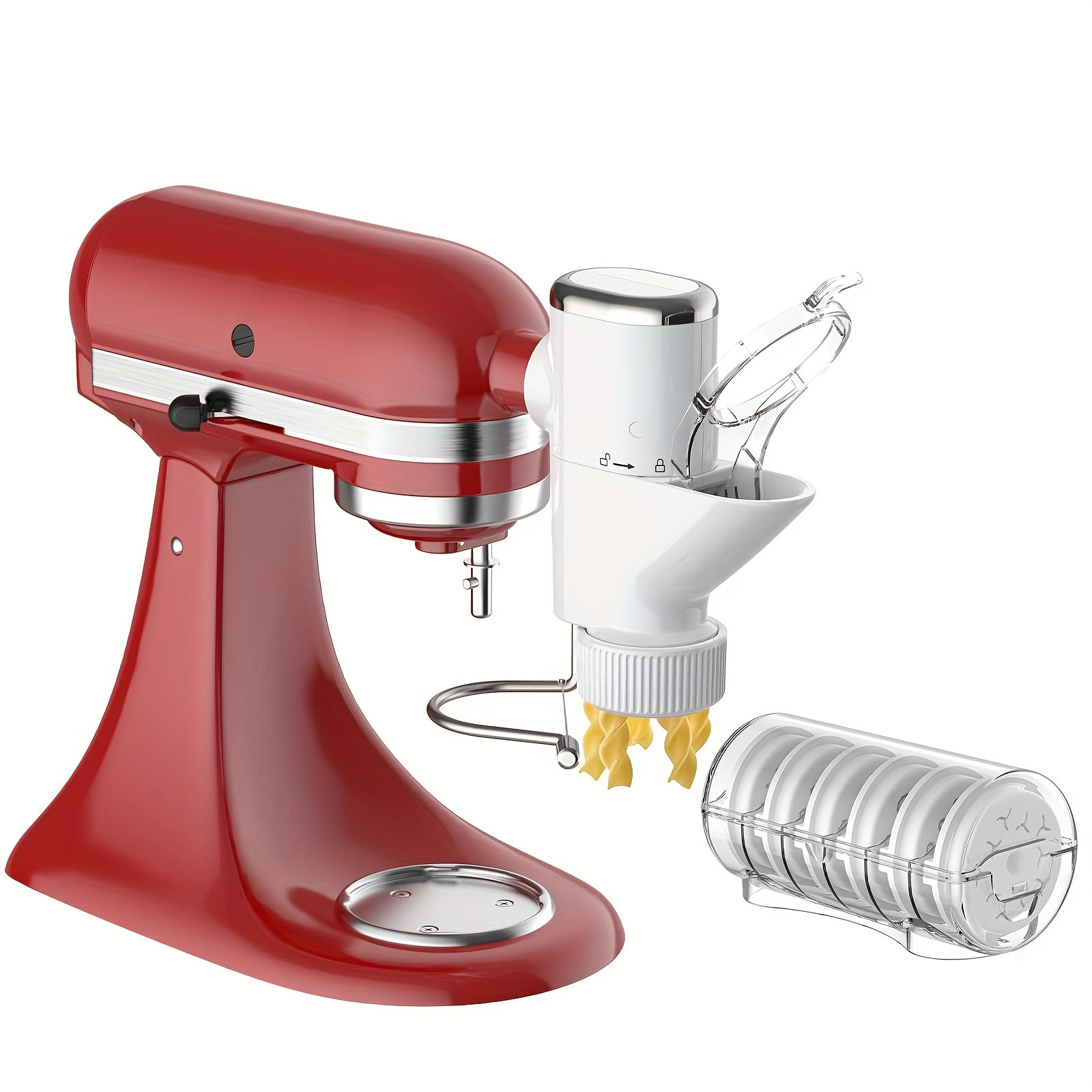 Pasta Press Attachment for Stand Mixers – Gourmet Pasta Maker with 7 ...