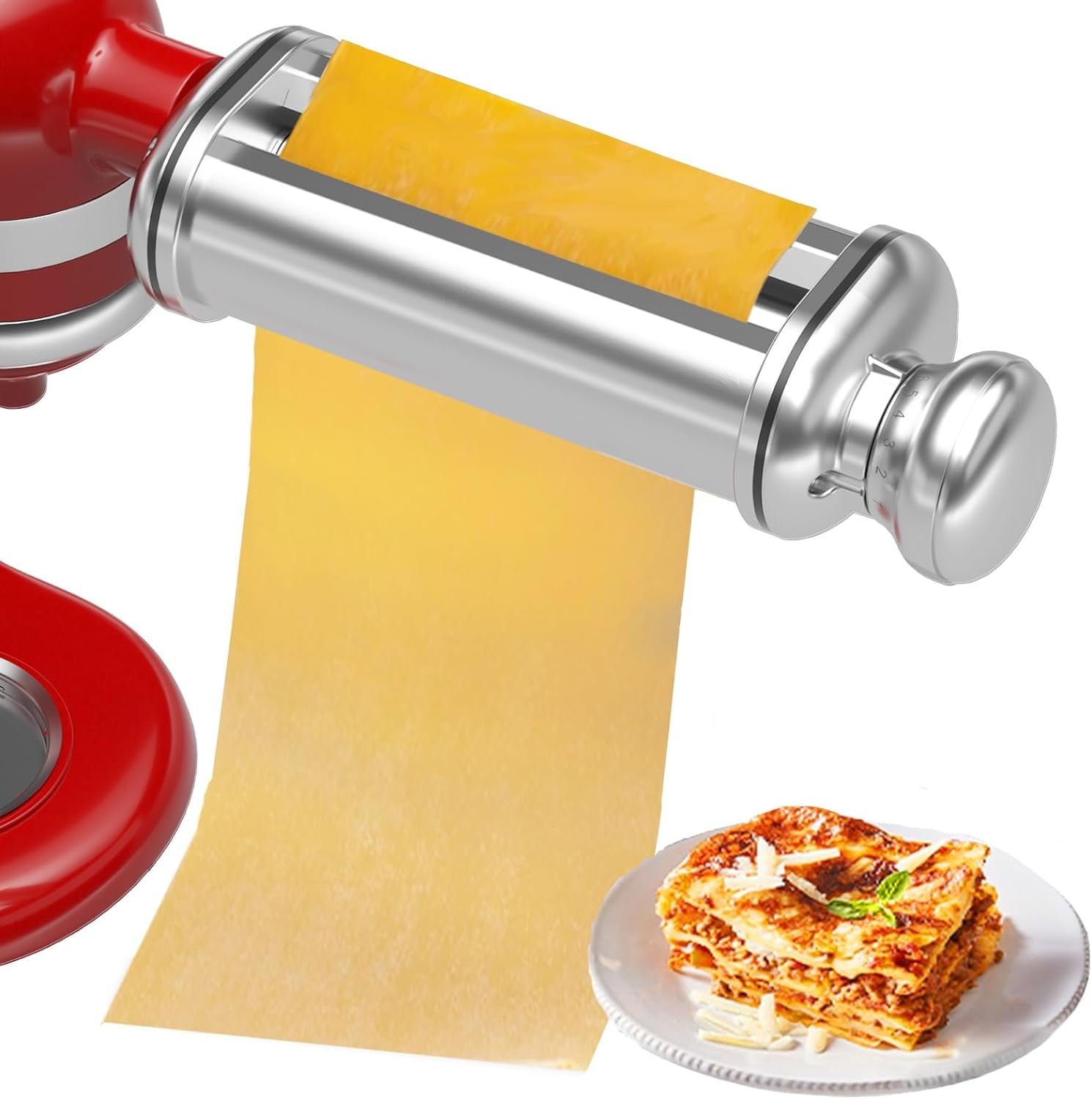 Pasta Roller Attachment for All KitchenAid Stand Mixer, Pasta Maker for ...