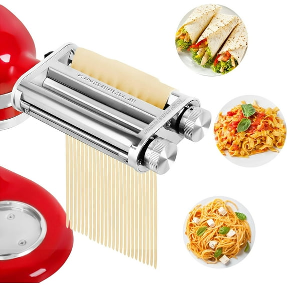 Pasta Roller Noodle Cutters Attachment for KitchenAid Mixers, Pasta ...