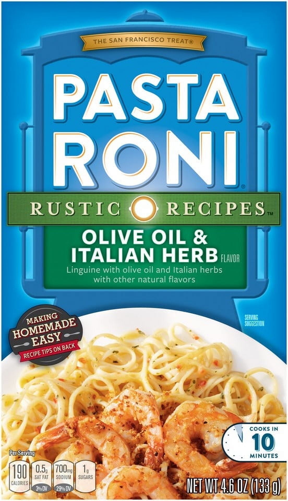 Pasta Roni 4.7 oz Linguine with Olive Oil & Italian Herbs - Walmart.com