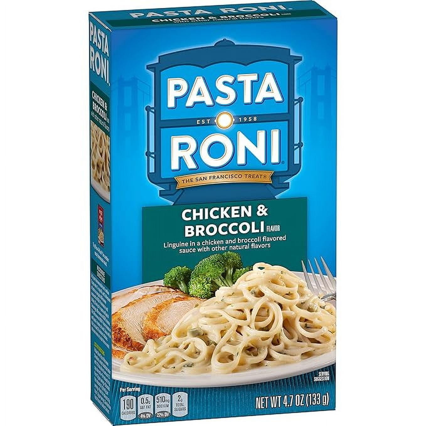 Pasta Roni Chicken and Broccoli Sauce, Linguine Flavor, 4.7 oz Pack of ...