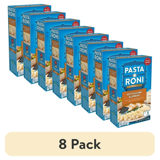 (8 pack) Pasta Roni Fettuccine Alfredo, 4.7 oz Box - Walmart.com