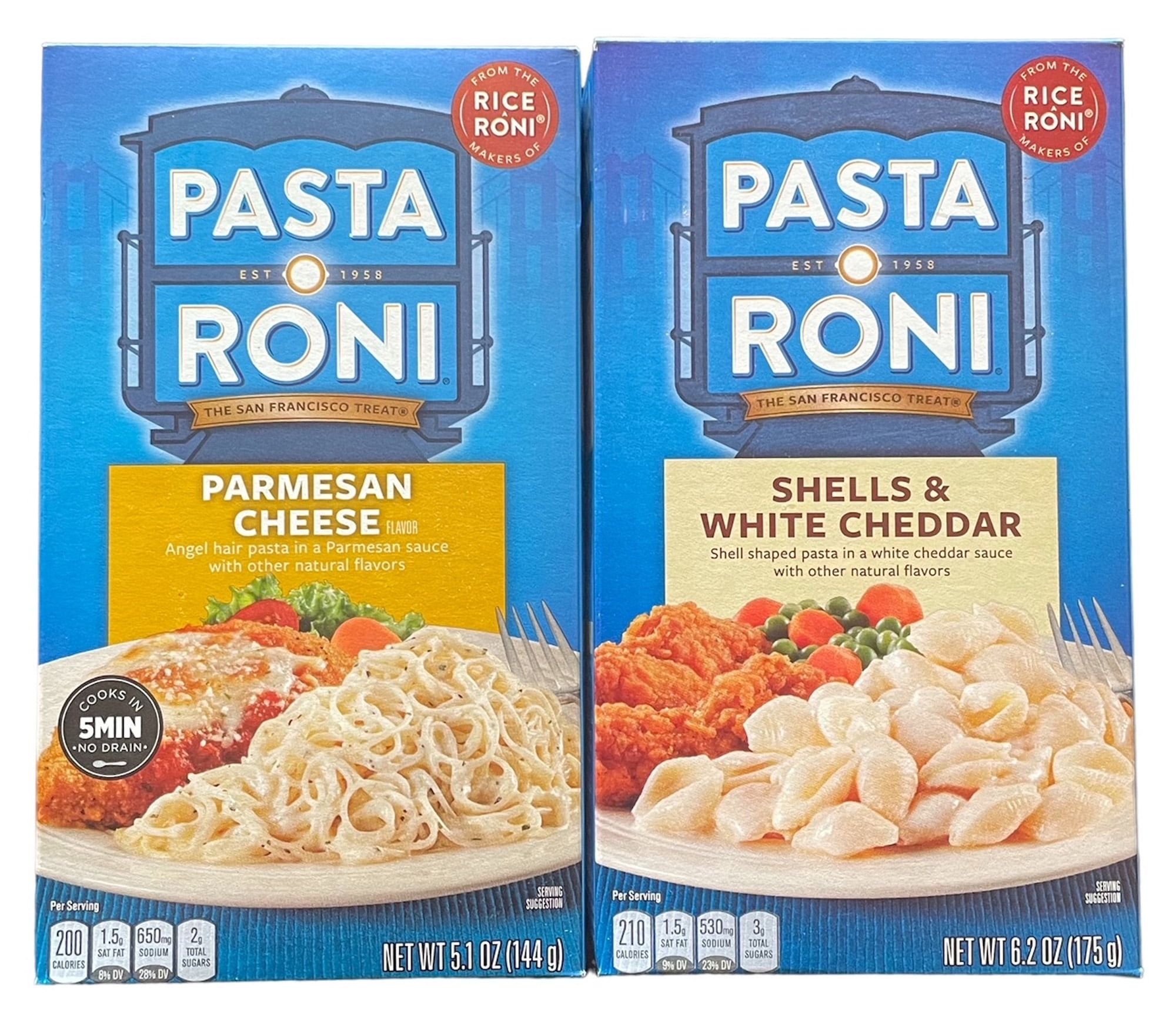 Pasta Roni Variety Pack - Parmesan Cheese and Shells & White Cheddar ...