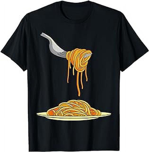 Pasta Spaghetti Noodles Italian Cook Fork Food T-Shirt - Walmart.com