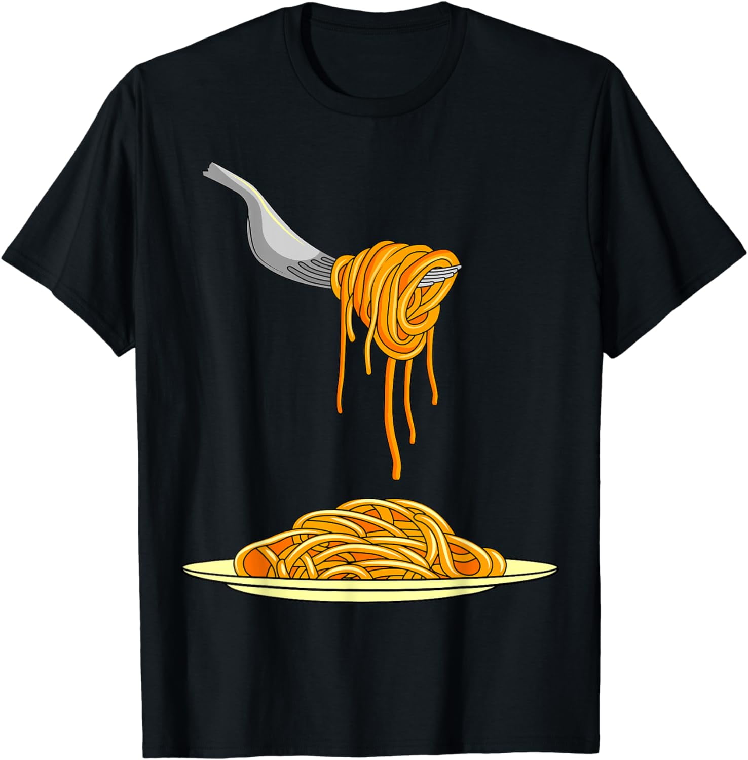 Pasta Spaghetti Noodles Italian Cook Fork Food T-Shirt - Walmart.com