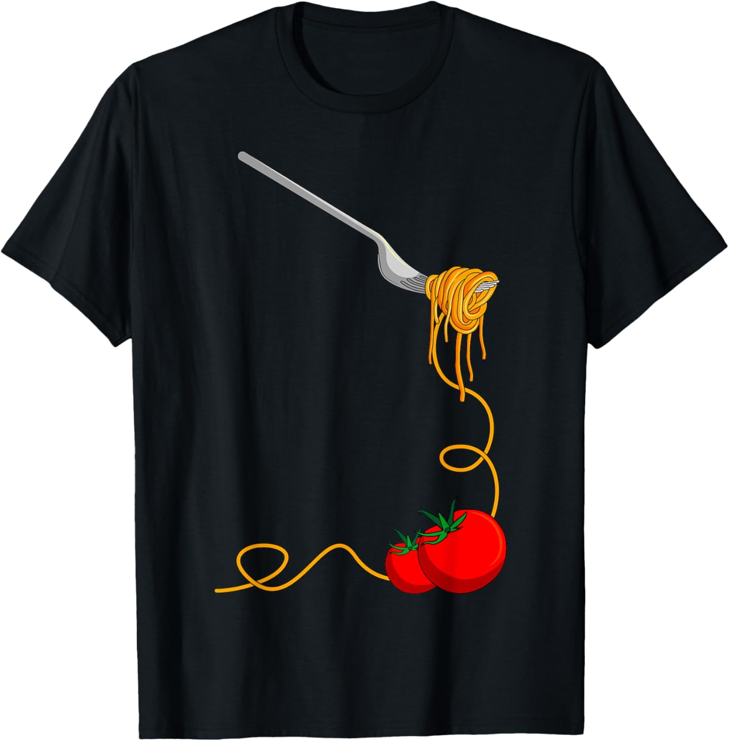 Pasta Spaghetti Tomato Noodles Italian Food T-Shirt - Walmart.com