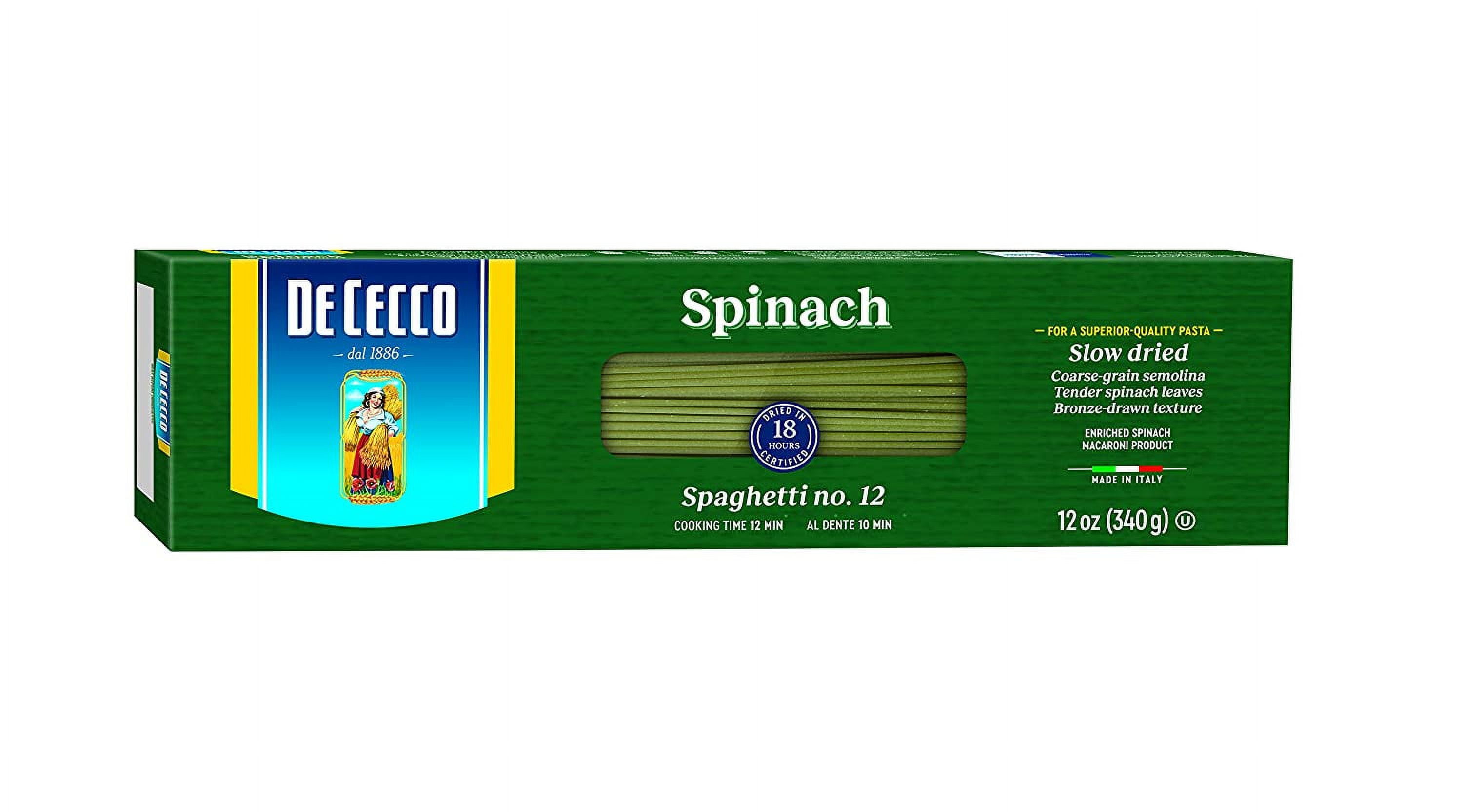 Pasta, Spaghetti with Spinach, 12 Ounce (Pack of 12) - Walmart.com
