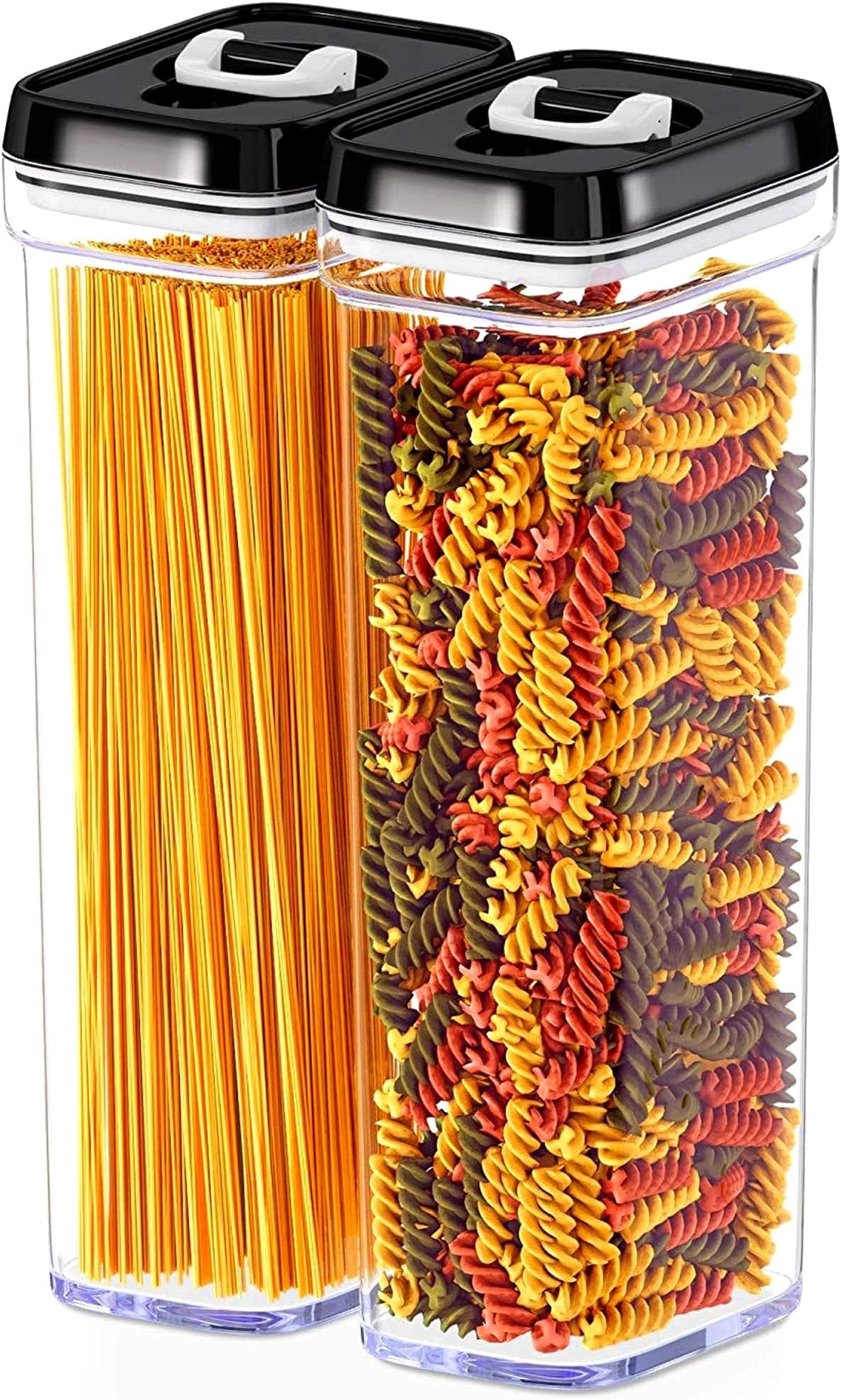Pasta Storage Containers for Pantry Airtight - 2 count Spaghetti ...