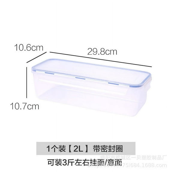 Pasta Storage Containers Rectangle Spaghetti Noodle Storage Box with ...