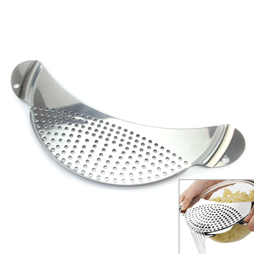 Pasta Strainer Boiling Water Bowls over Sink Colander Clip on for Pots ...