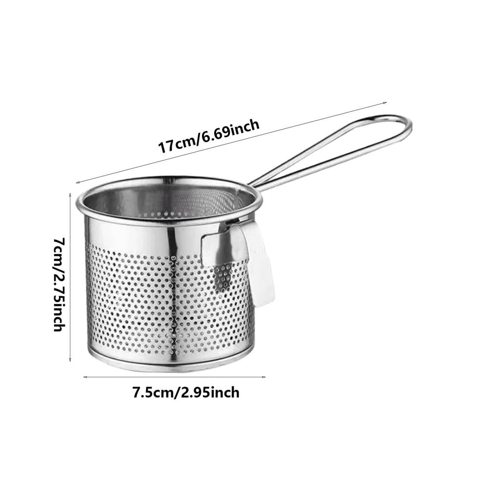 Pasta Strainer Hot Filter Pasta Spoon Deep Fry Basket Skimmer Dumpling ...