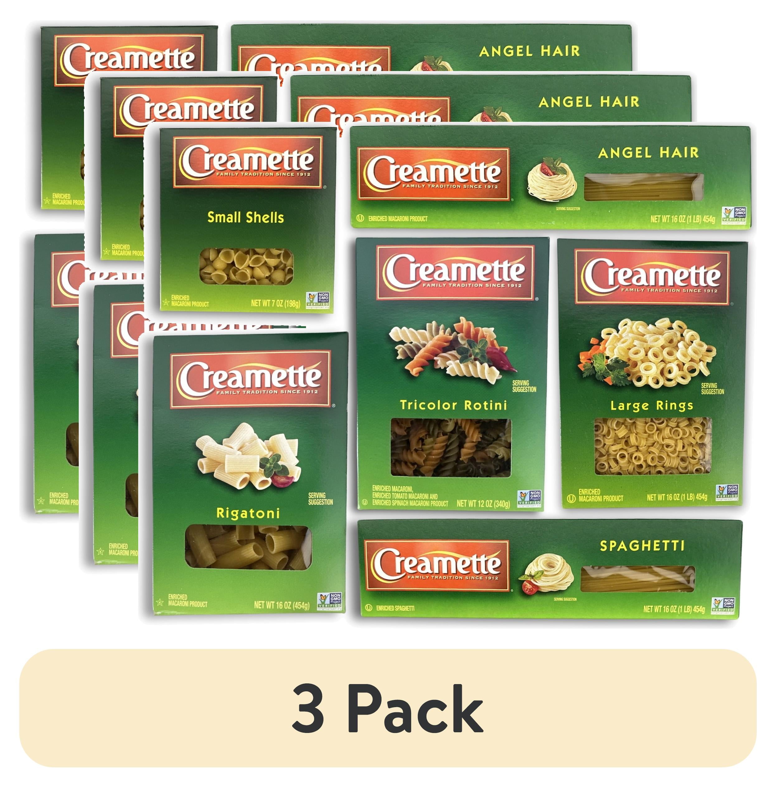 (3 pack) Creamette Pasta Variety Pack | Includes Spaghetti, Angel Hair ...