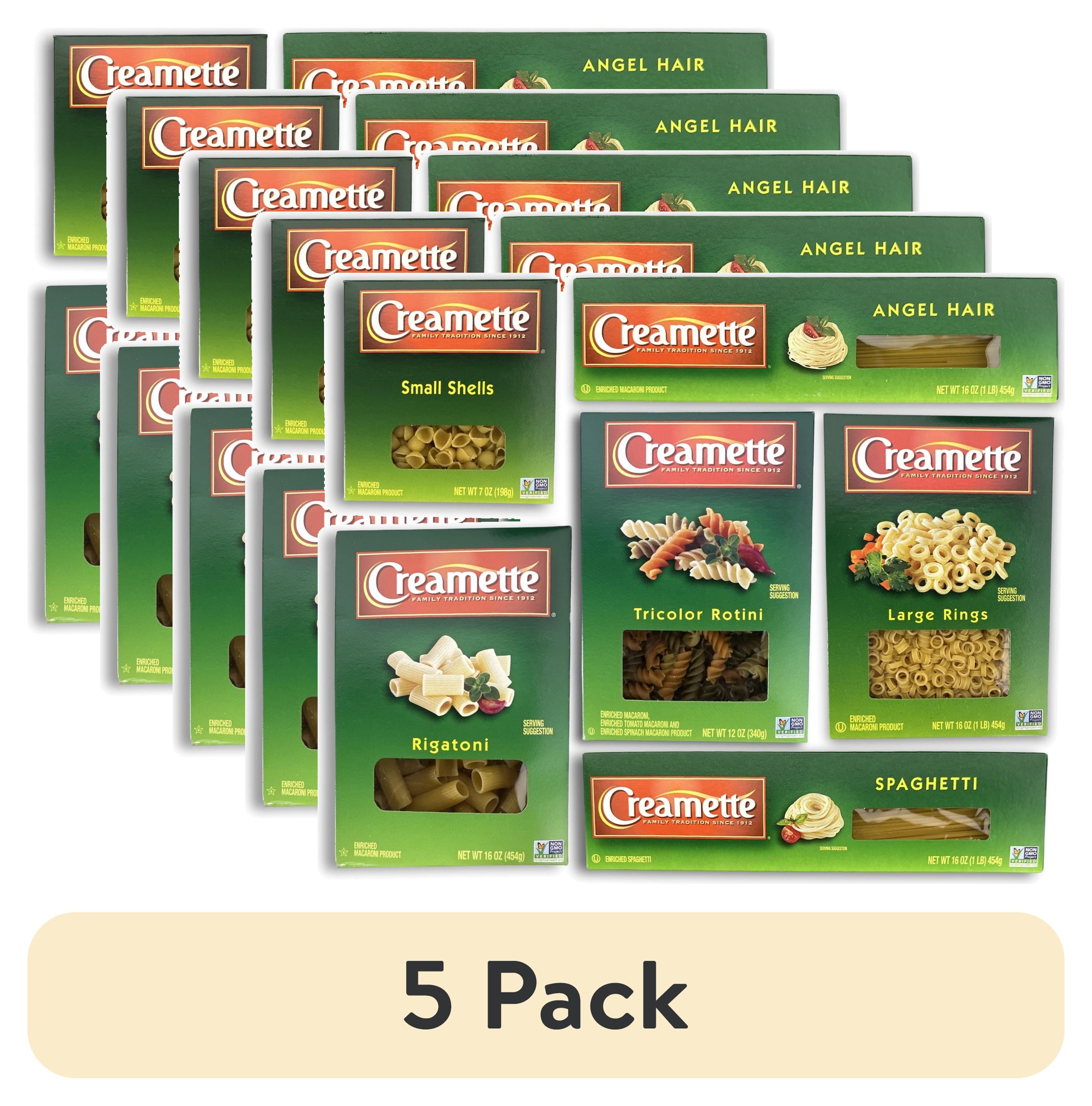 (5 pack) Creamette Pasta Variety Pack Includes Spaghetti, Angel Hair ...