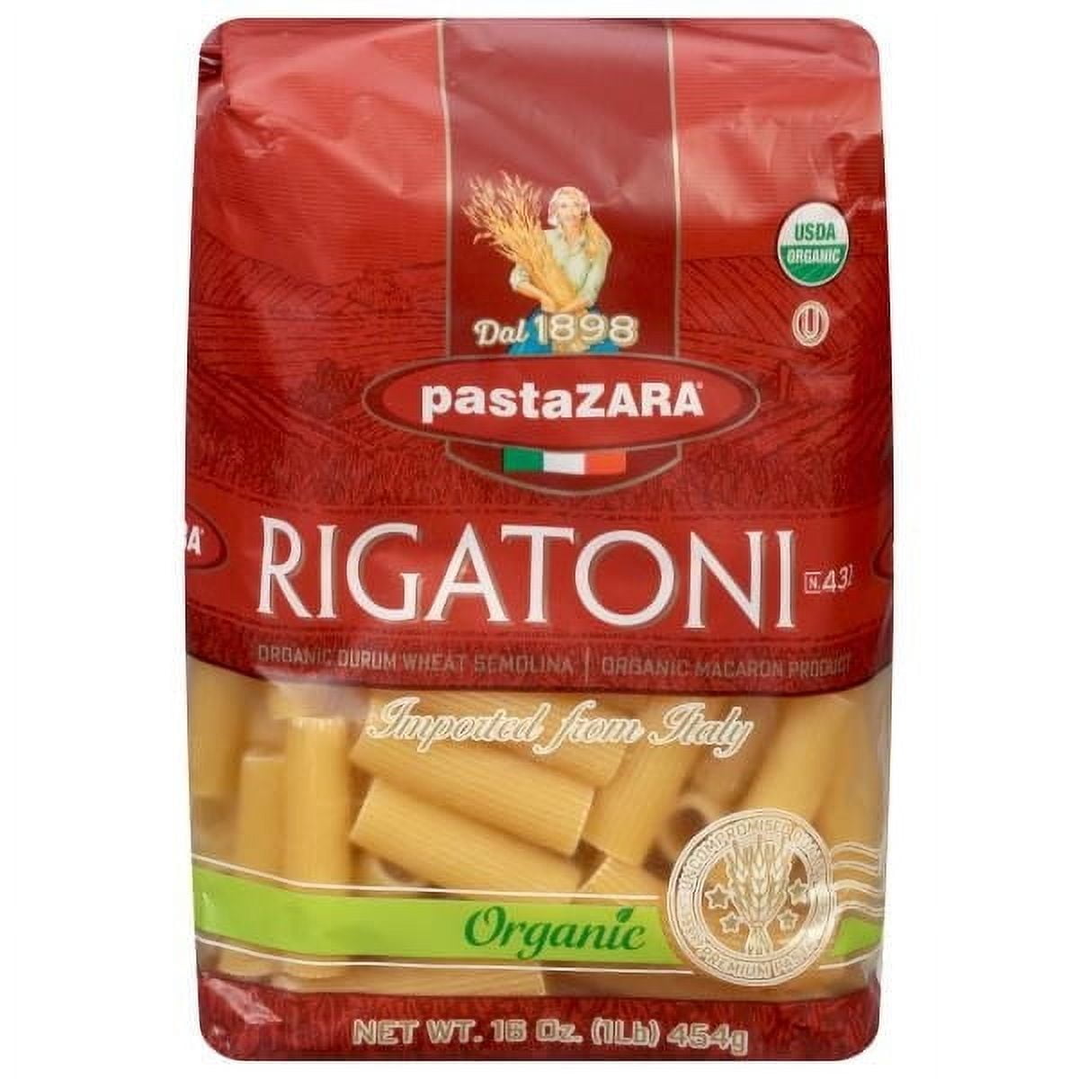 Pasta Zara Rigatoni Organic 16 oz (Pack of 2) - Walmart.com