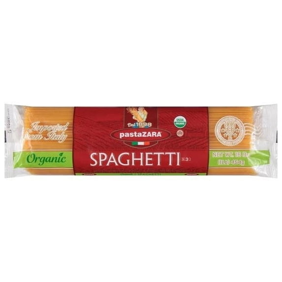 Pasta Zara Spaghetti Organic (Pack of 2) - Walmart.com