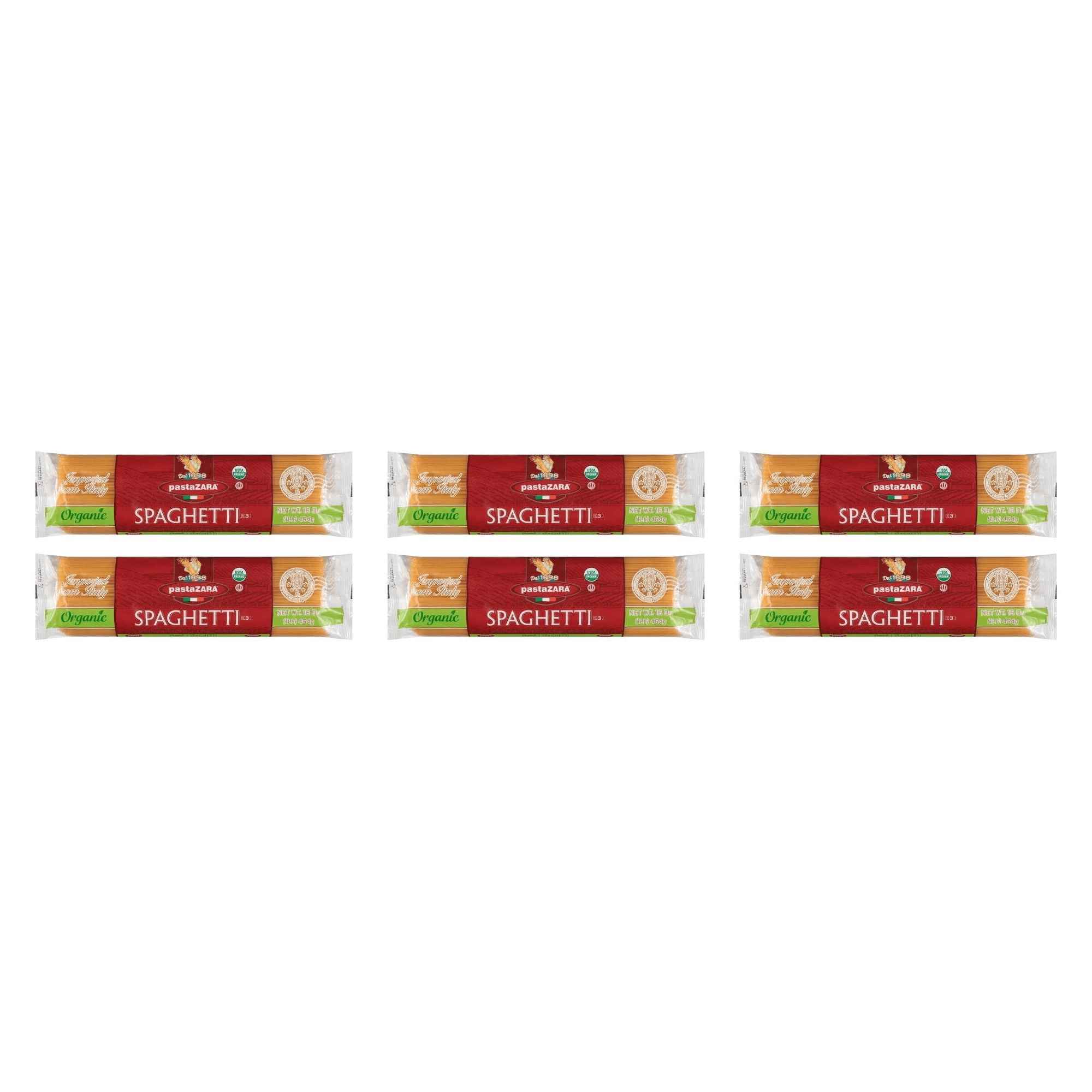 Pasta Zara Spaghetti Organic (Pack of 6) - Walmart.com