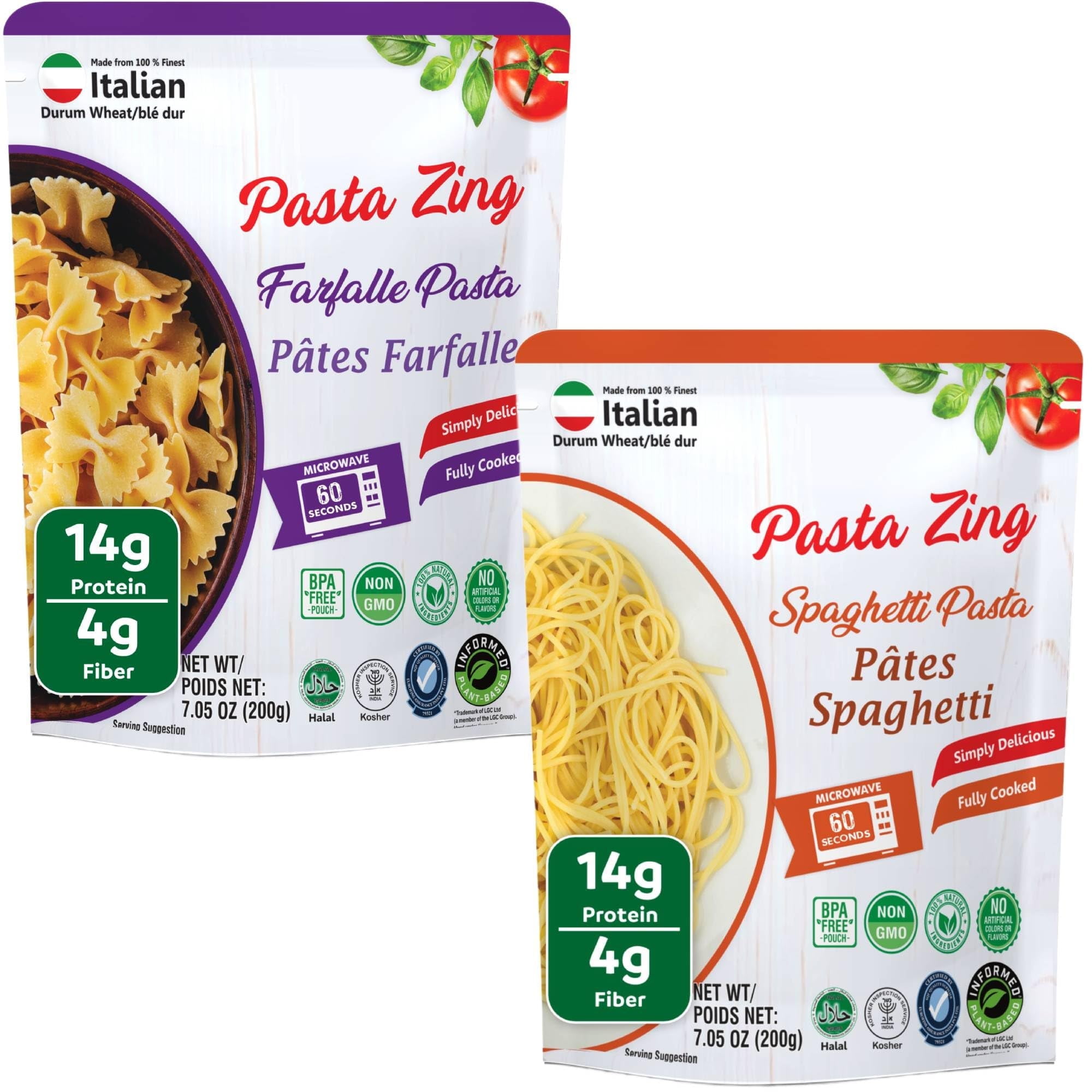 Pasta Zing Microwavable Variety for Breakroom Kitchen Meals - Walmart ...