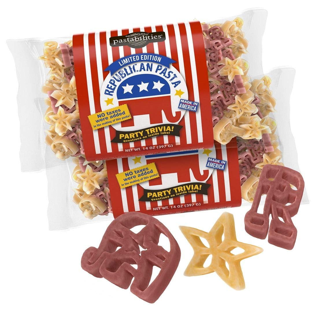 Pastabilities Republican Pasta, Fun Shaped Political Party Noodles for ...