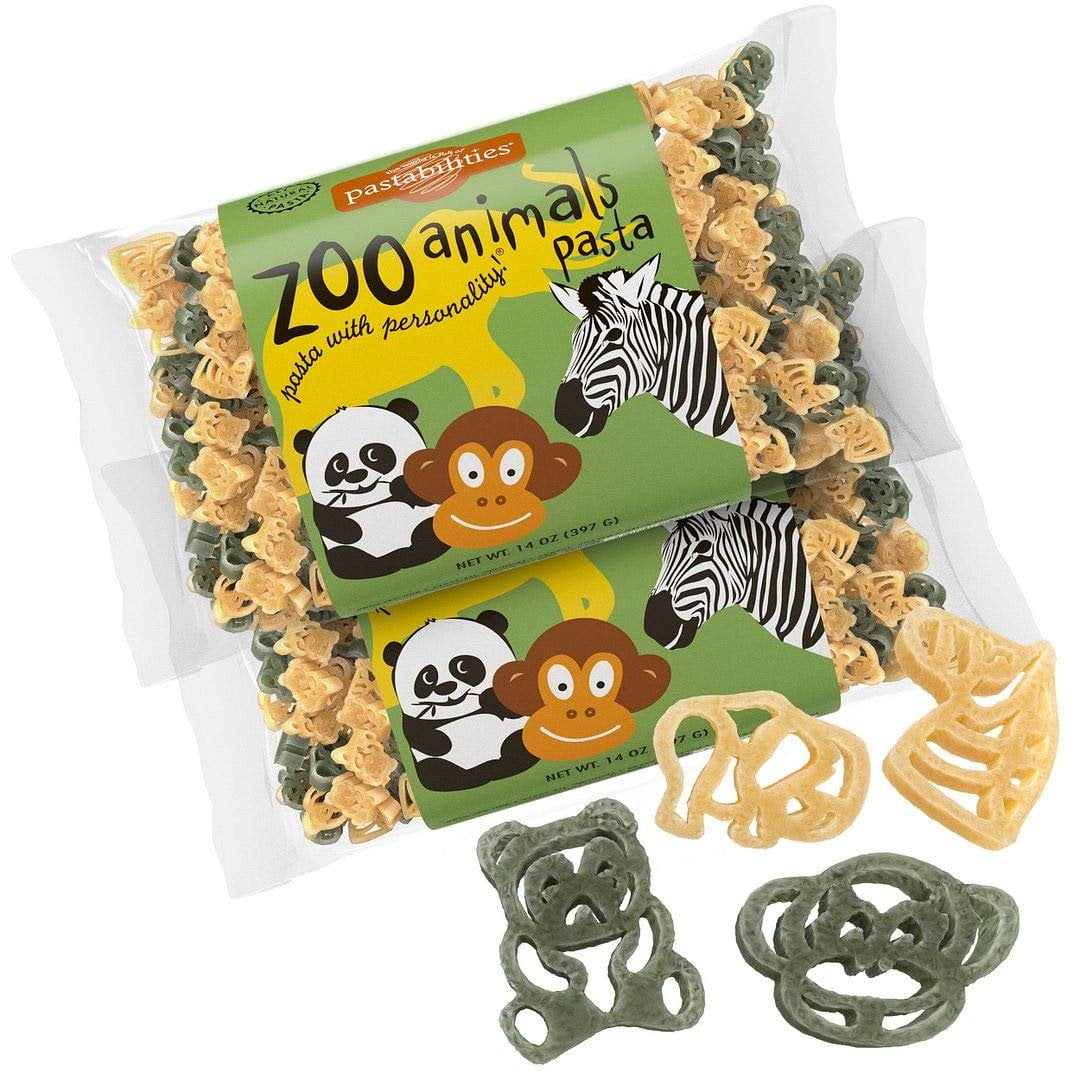 Pastabilities Zoo Animals Pasta, Fun Shaped Noodles for Kids, Non-GMO ...